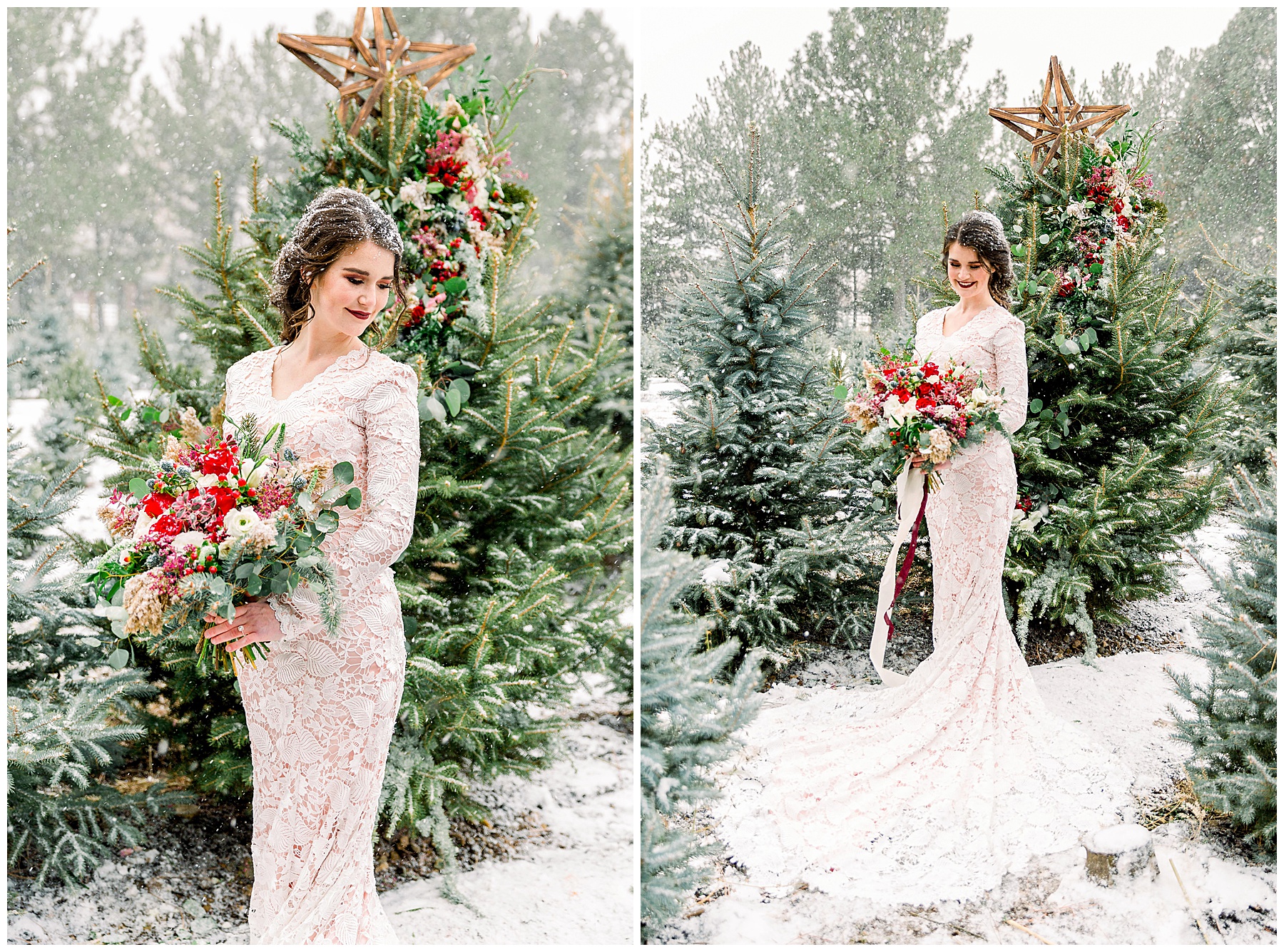 Alpine Tree Farm Bridal Session | Tia & Ryan | Heather Smith Photography